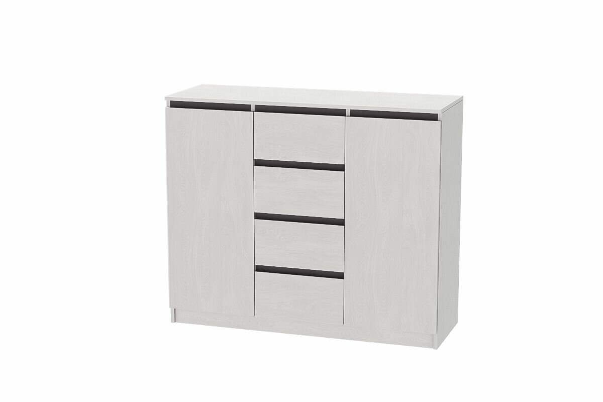 Комод "Кэт-1" 2 Ясень анкор Светлый/Графит