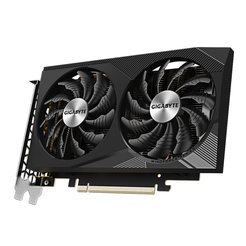 Видеокарта GIGABYTE NVIDIA GeForce RTX 3050 WindForce, 8Gb GDDR6, 128 бит (GV-N3050WF2OCV2-8GD)