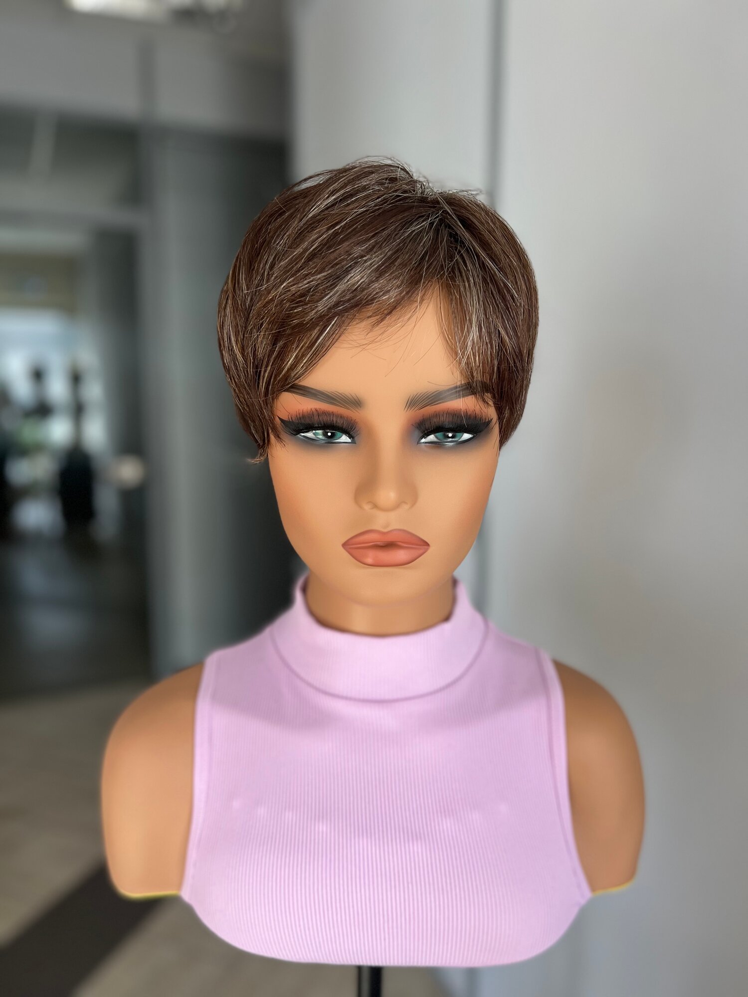 Парик боб на ножке тонкое волокно ONLYSHAIR