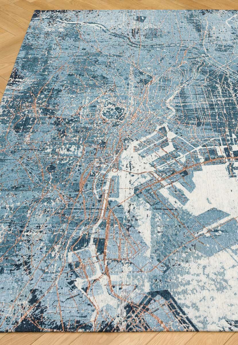 Бельгийский ковер безворсовый 100*140 см Streets Tokyo LS5225-L263