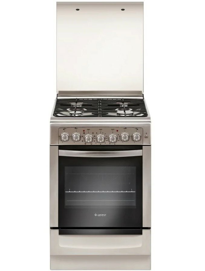 Плита GEFEST 5102-03, газовая, электрическая духовка, белый цвет