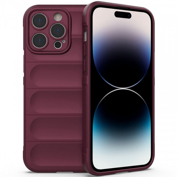 Flex Silicone Противоударный чехол для iPhone 14 Pro с защитой камеры и микрофиброй