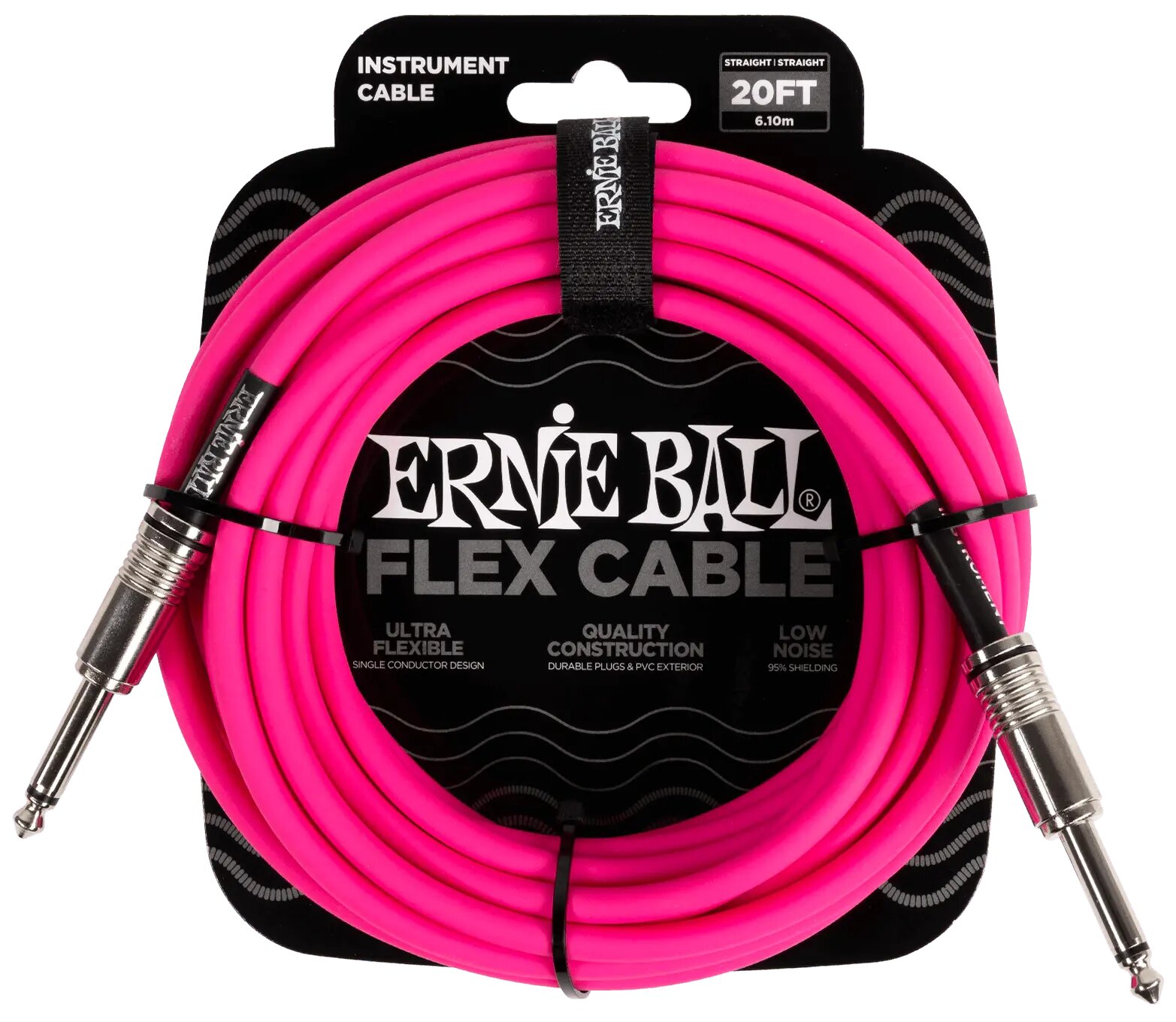 Инструментальный кабель Ernie Ball 6418 6м Flex Pink