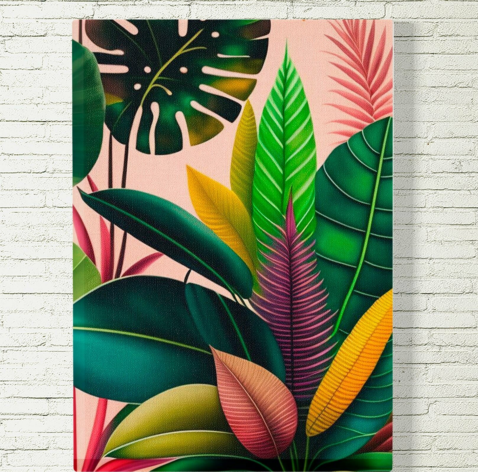 Интерьерная картина 45 х 65 см на стену. Тропики. Высокое качество цветопередачи. Холст на подрамнике из сосны "Экстра".