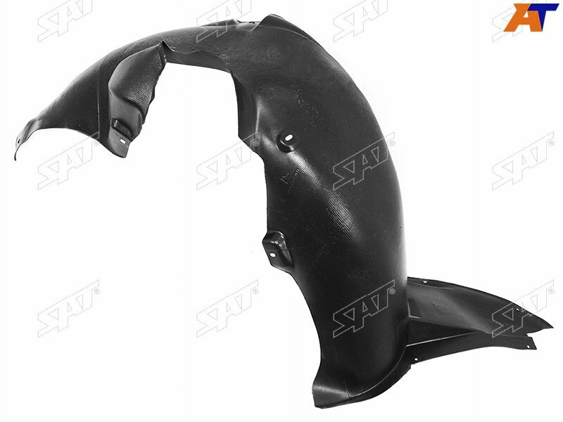 Подкрылок SAT, для Skoda Rapid, черный, передняя ось, полимерный материал