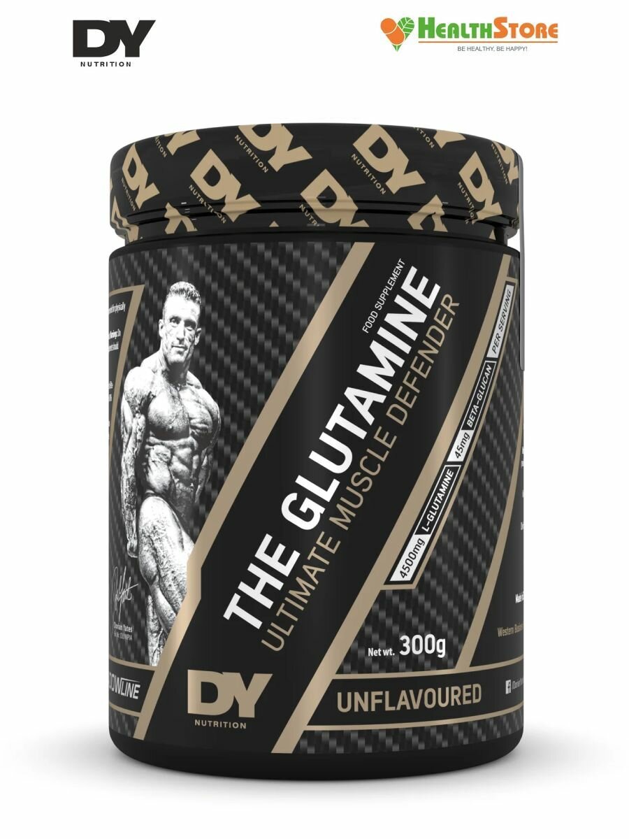 Dorian Yates DY Nutrition The Glutamine 300г (натуральный) глютамин в порошке, глутамин