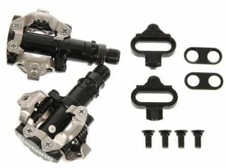Педали велосипедные SHIMANO PD-M520, SPD с шипами, черный
