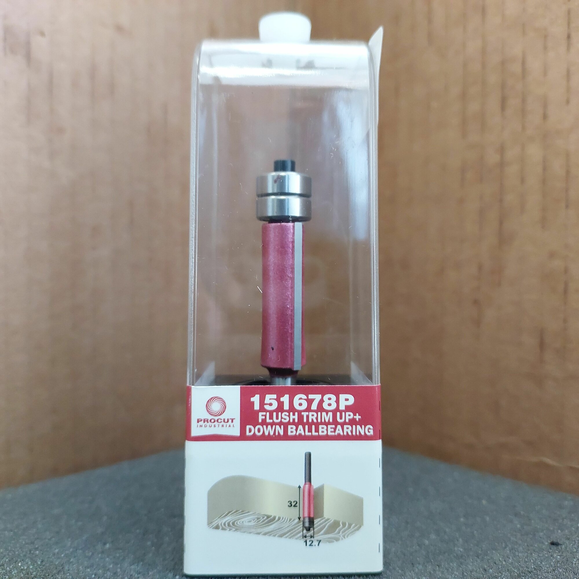 Фреза обгонная (2 нижних подшипника) проф. серия Z 2 D 12.7x32x78 S 6 PROCUT