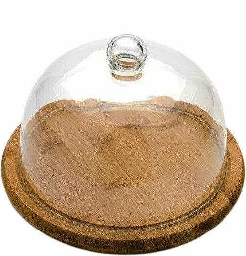Блюдо бамбук с крышкой 20*17см №3 КТ-БК-03