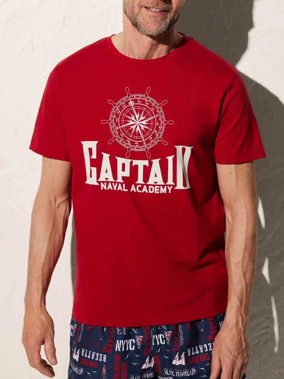 Футболка T-Shirt with Captain Print