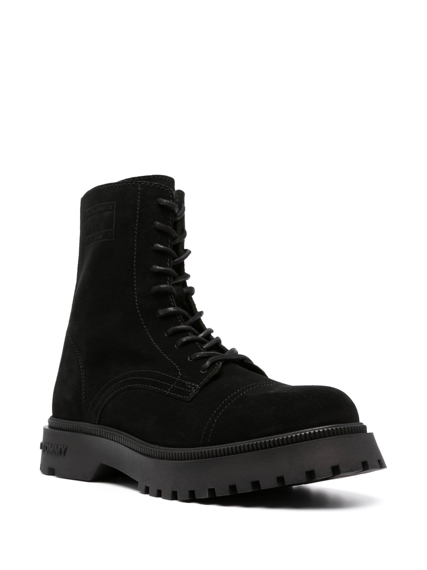 Ботинки Tommy Jeans Lace-up suede boots, размер 42 EU, black/black — фото 1