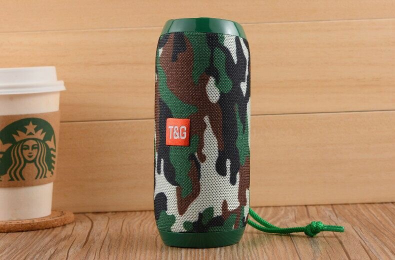 Портативная беспроводная колонка TG117 с Bluetooth, поддержкой карт памяти, сабвуфером, для использования на улице и дома.