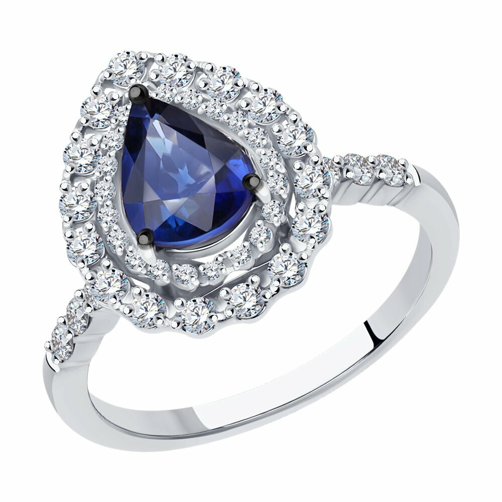 Кольцо, белое золото, 585 проба