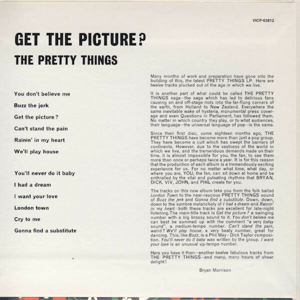 Pretty Things "CD Pretty Things Get The Picture" — фото 1