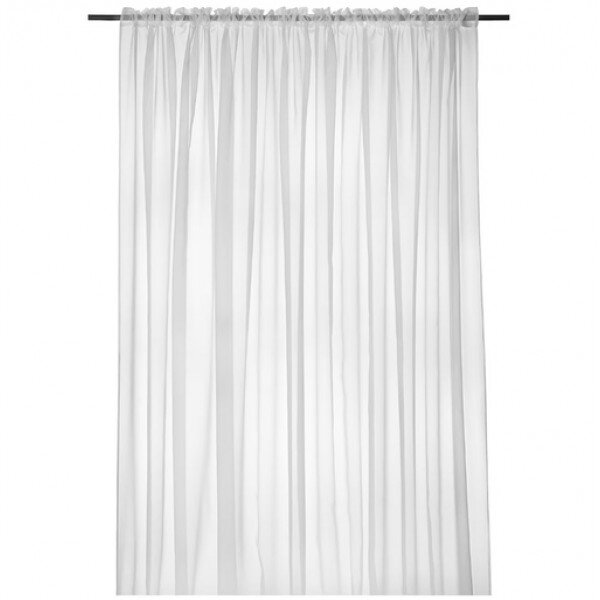 Штора икеа Ревлуммер, полупрозрачная, вуаль, 300x300см, белая