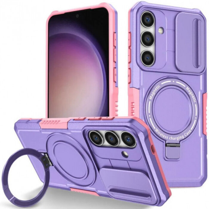 CamShield MagSafe Противоударный чехол для Samsung Galaxy S24 со шторкой для камеры