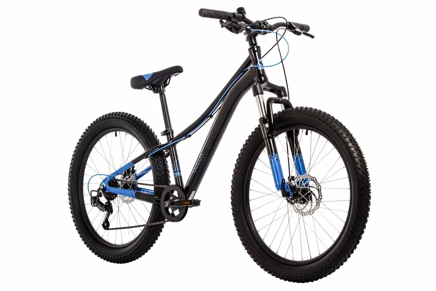 Велосипед NOVATRACK 24" DOZER синий, алюминийиний рама 12", 6 скоростей, Shimano TY21/Microshift TS38.