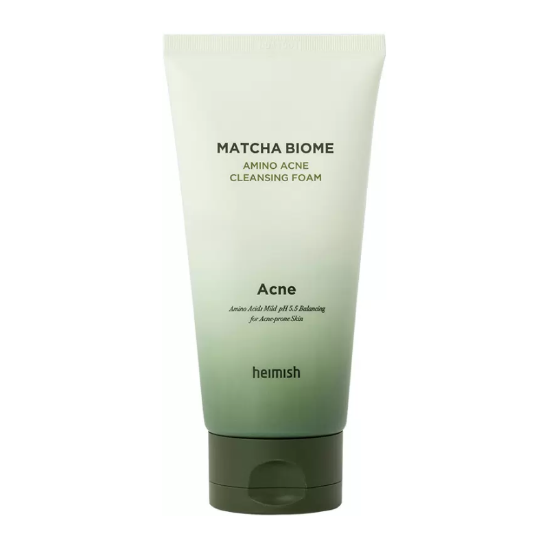 Heimish Matcha Biome Amino Acne Cleansing Foam Пенка для умывания с пробиотиками и зелёным чаем матча