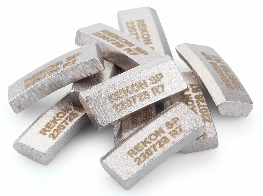 REKON Алмазный сегмент SOFT Pro (R7:24x4.0x10) для алмазных коронок D132-172, 10 штук