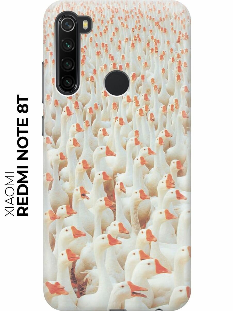 Силиконовый чехол Миграция гусей на Xiaomi Redmi Note 8T / Сяоми Редми Ноут 8Т