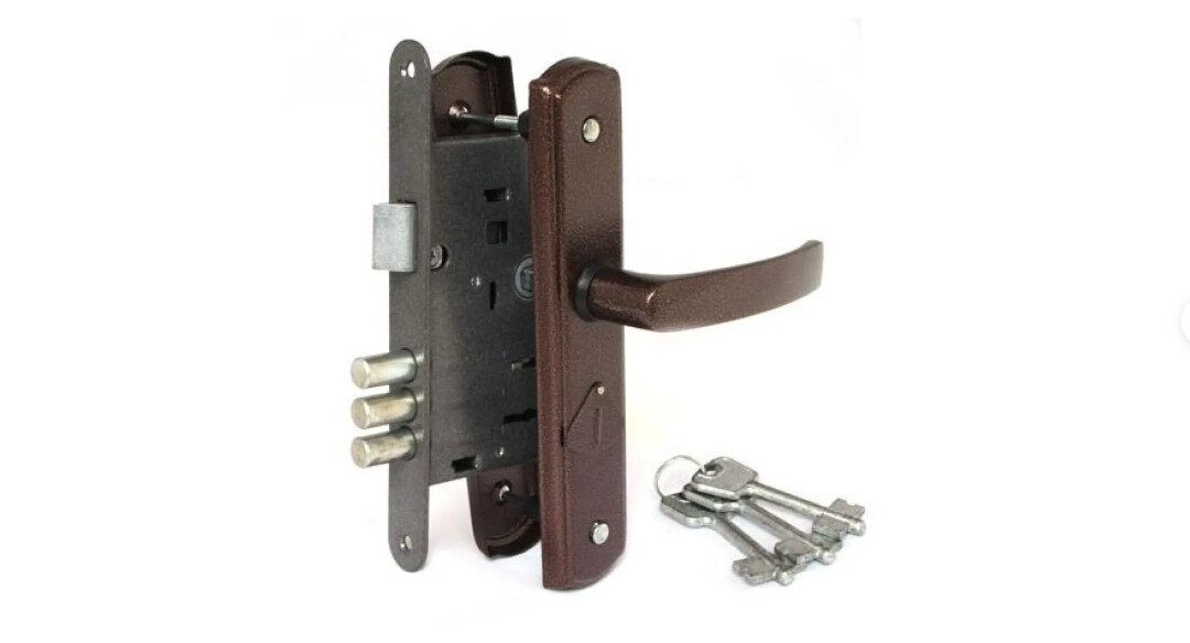 Врезной замок Avers ЗВ9-4-1-4-09 (медь)