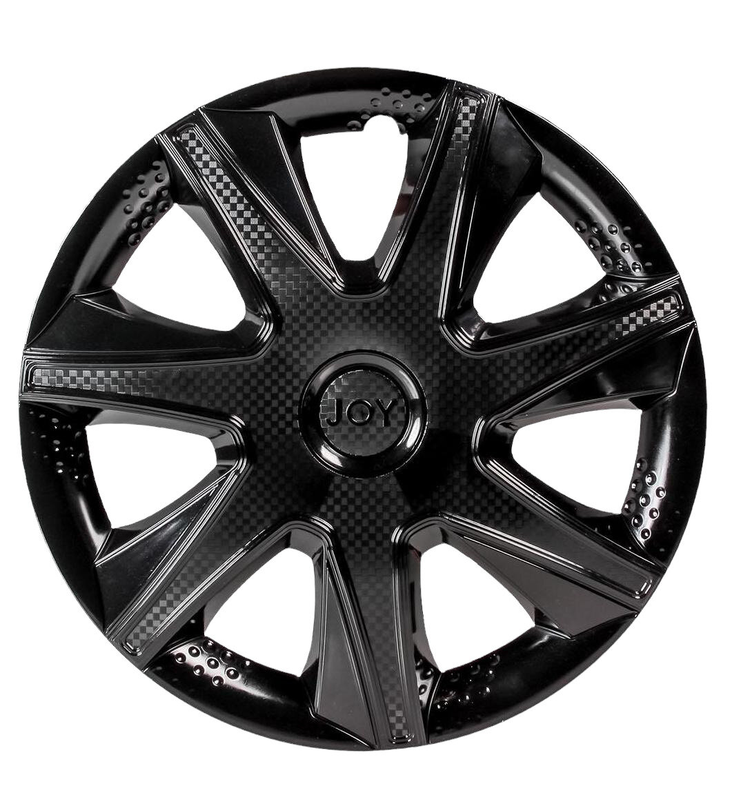 Автомобильные колпаки на диски джой черный R16", в комплекте 4 колпака