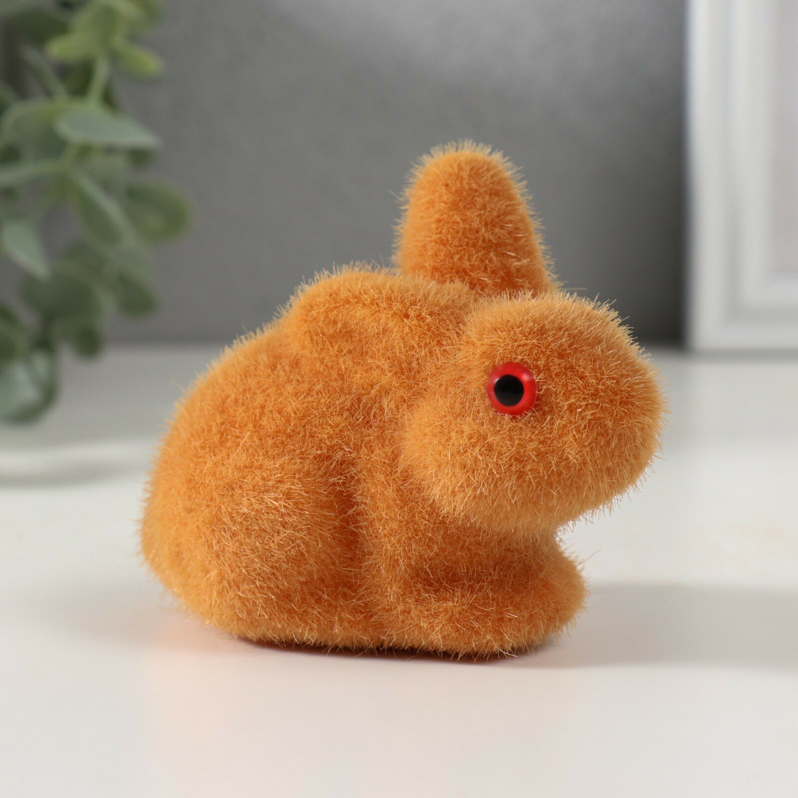 Фигурка пенопласт «Зайка коричневый», 9.5×6×7 см