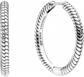 Серьги с подвесками PANDORA, серебро, 925 проба