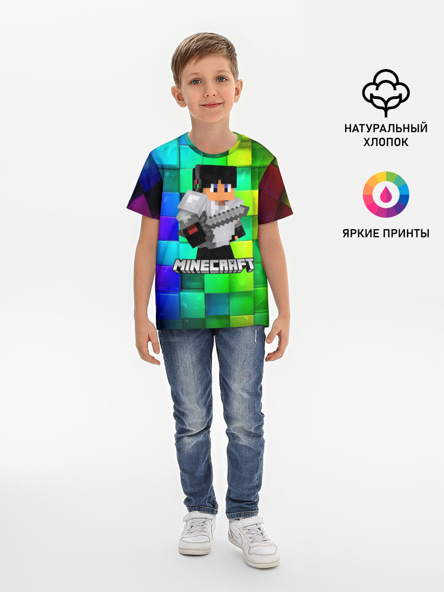 Футболка хлопковая детская Minecraft / Майнкрафт