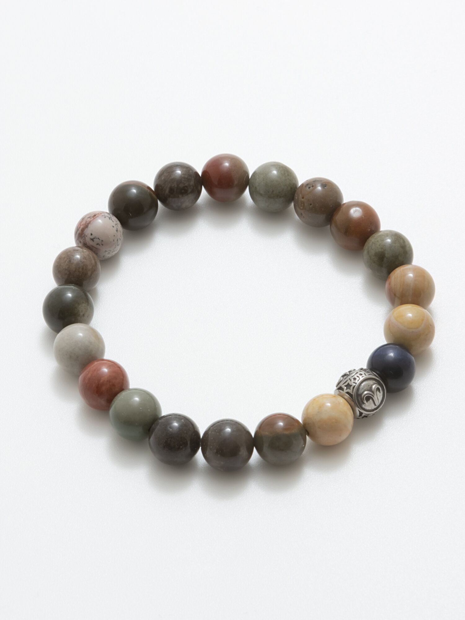 Браслет, тигровый глаз, яшма