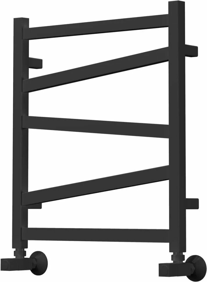 Полотенцесушитель водяной Point Феникс П5 PN15156B 600x530, черный матовый