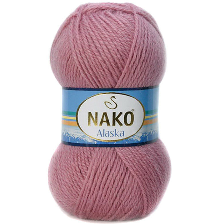 Пряжа Nako ALASKA 275 св. п. сирень (5 мотков)