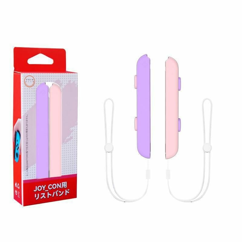 Переключатель OLED ремешок на запястье для ноутбука Nintendo Switch Joy-Con , фиолетовый , светло-розовый ремешок для Switch OLED аксессуар для Joy-Con наручный ремешок фиолетовый светло-розовый