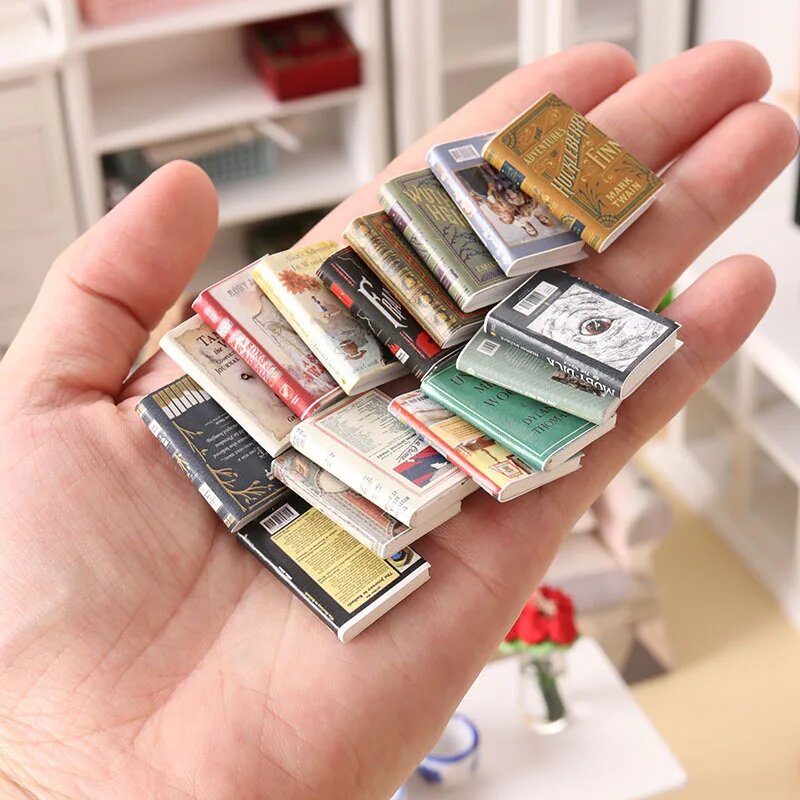Мини-книги для кукольного домика Snoedoll 1/12 10pcs random A