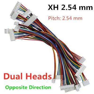 LUOHONGDA разъем Jst 1.0/1.25/1.5/2.0/2.54 мм кабель Xh2.54 2/3/4/5/6/9-контактный 4Pin 10 Pieces, Length 100mm, XH 2.54MM Dual