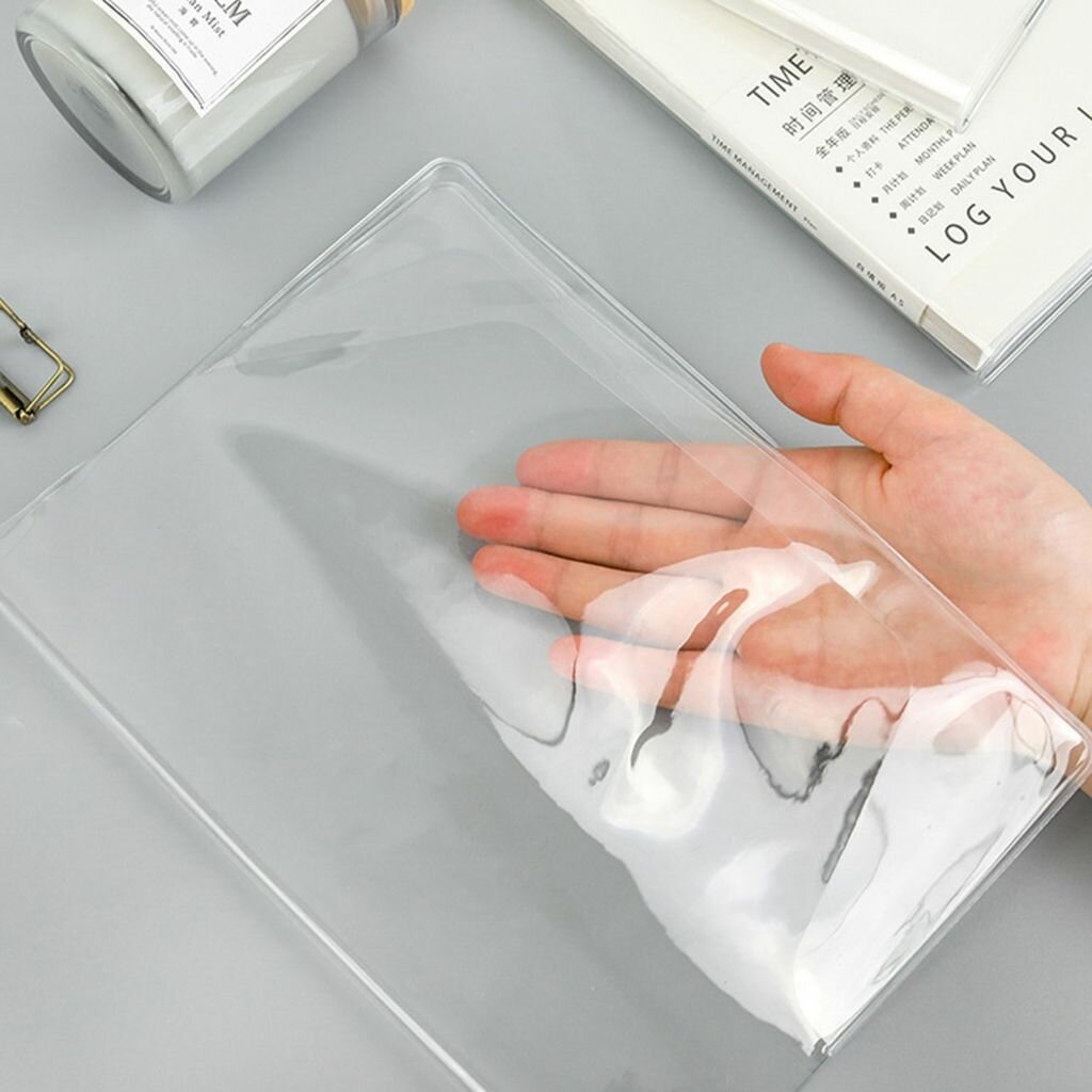 Прозрачный ПВХ-книжный рукав/обложка для книги, переплет ноутбука, водонепроницаемый, подходит большинства планировщиков, альбомов