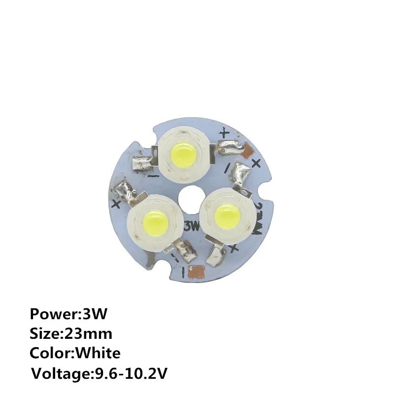 AELED светодиодные чипы 3Вт 5Вт 7Вт 3W 23mm White