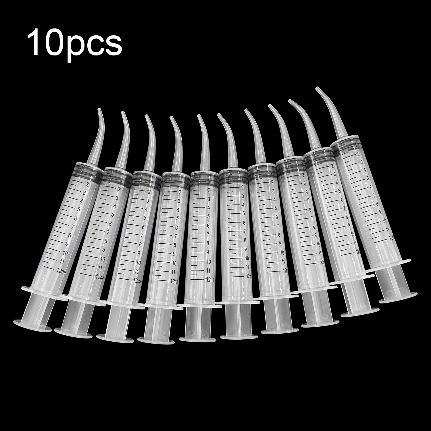 Одноразовые прозрачные шприцы для полива зубов Well CK 12 мл 10pcs