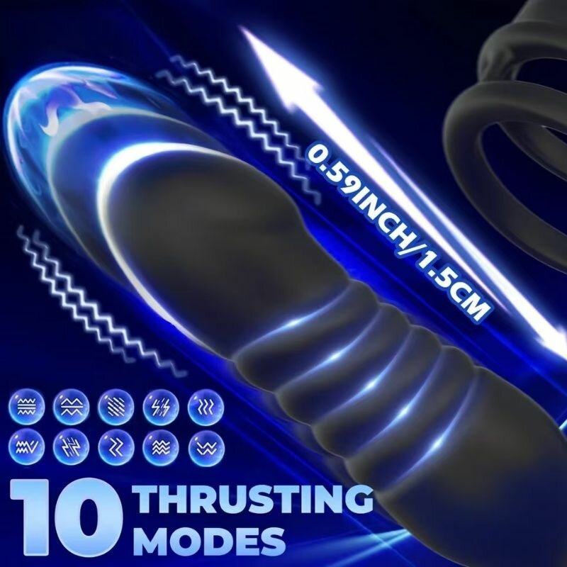 Массаж предстательной железы Анальный вибратор с кольцевой**