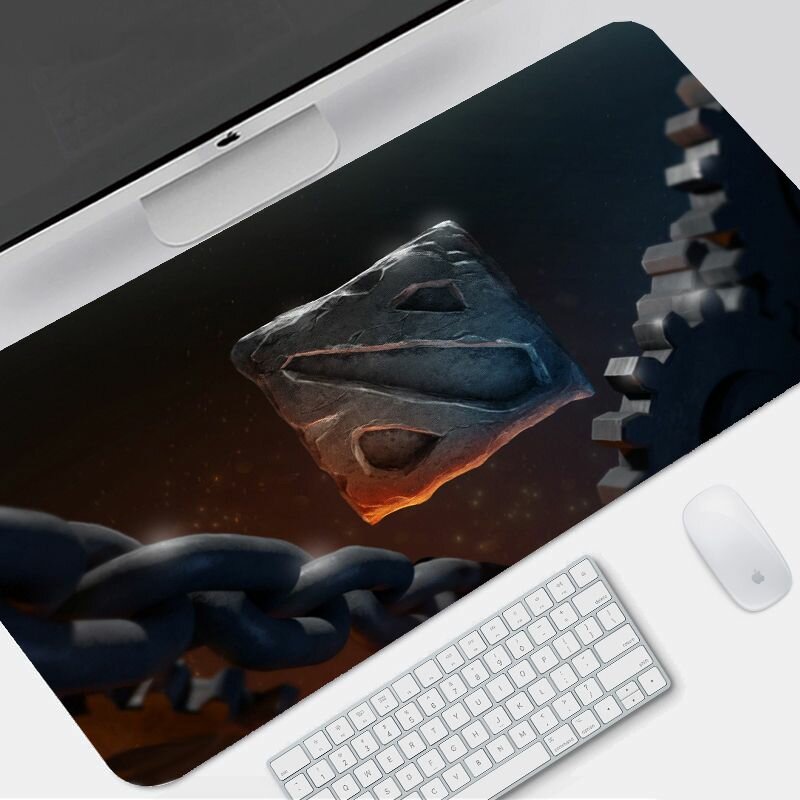 Игровой коврик для мыши Dota 2, прошитые края, нескользящая основа