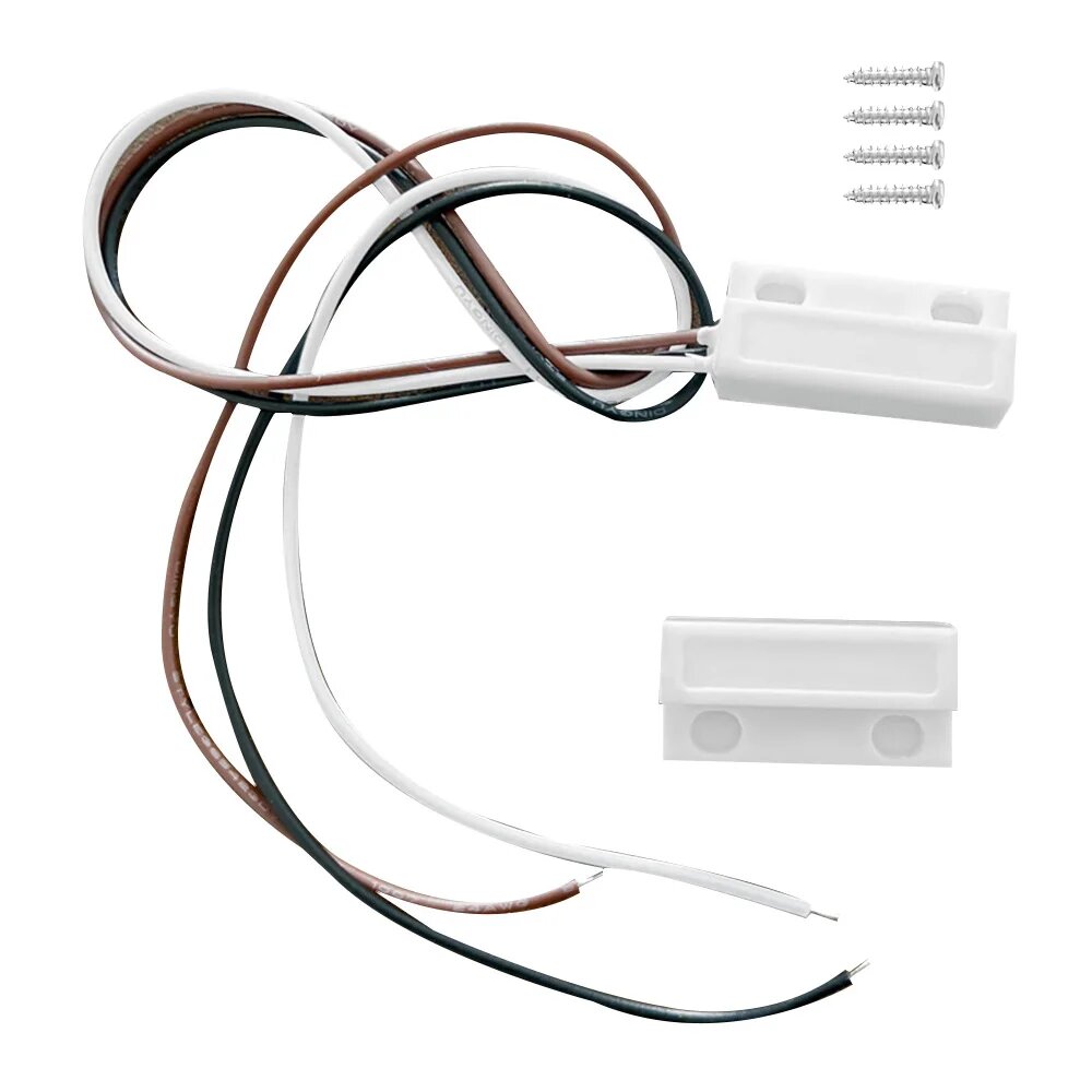 Датчик открытия окон и дверей, магнитный, 3 провода, в