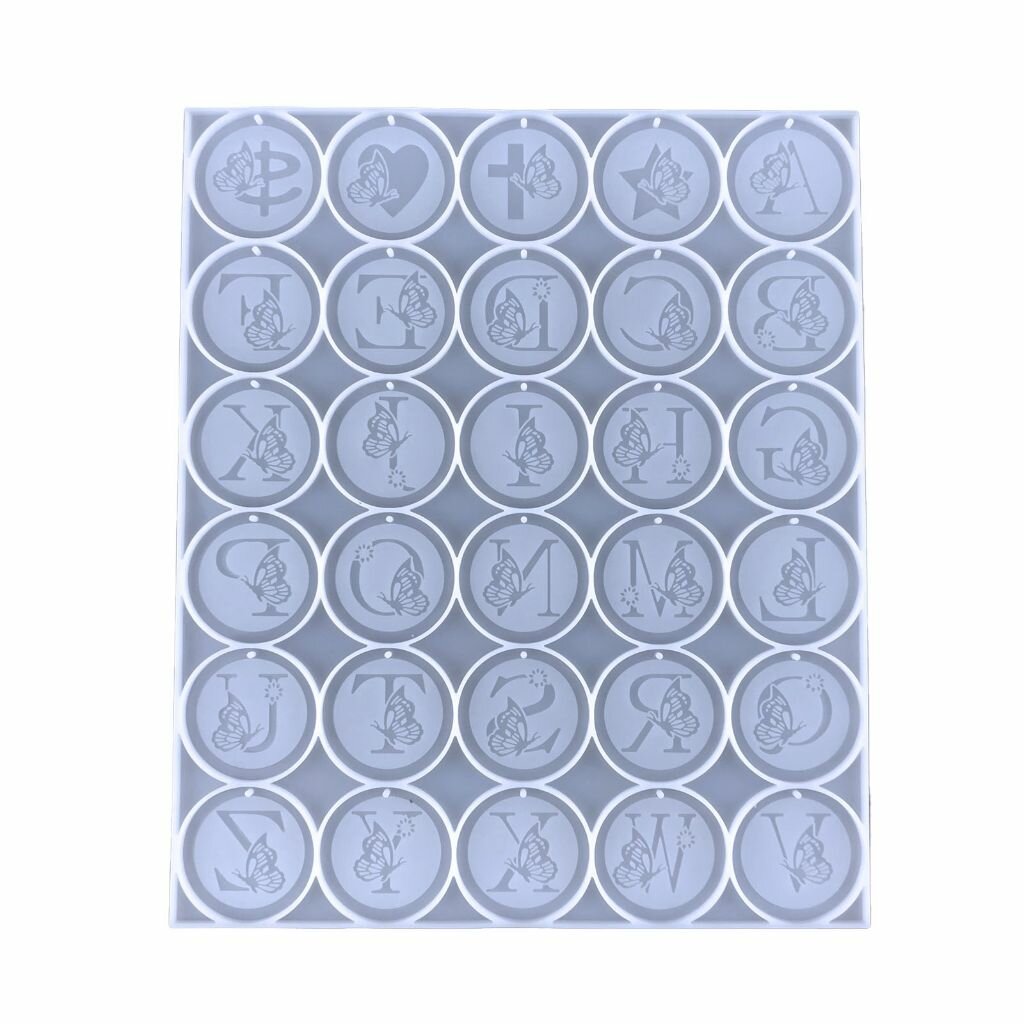 Форма для подвески с буквой-бабочкой-Прозрачная