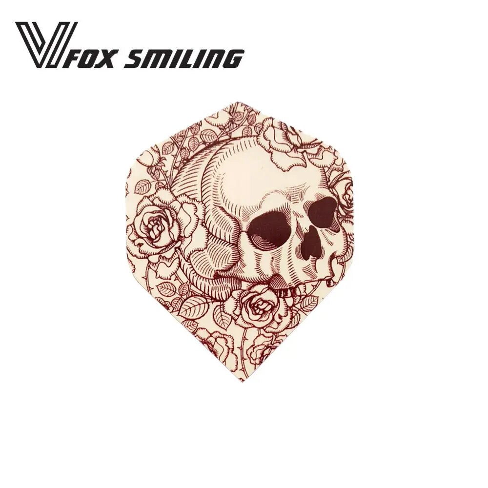 6 шт. полетов для дротиков Fox Smiling, черный, Цвет: 6PCS