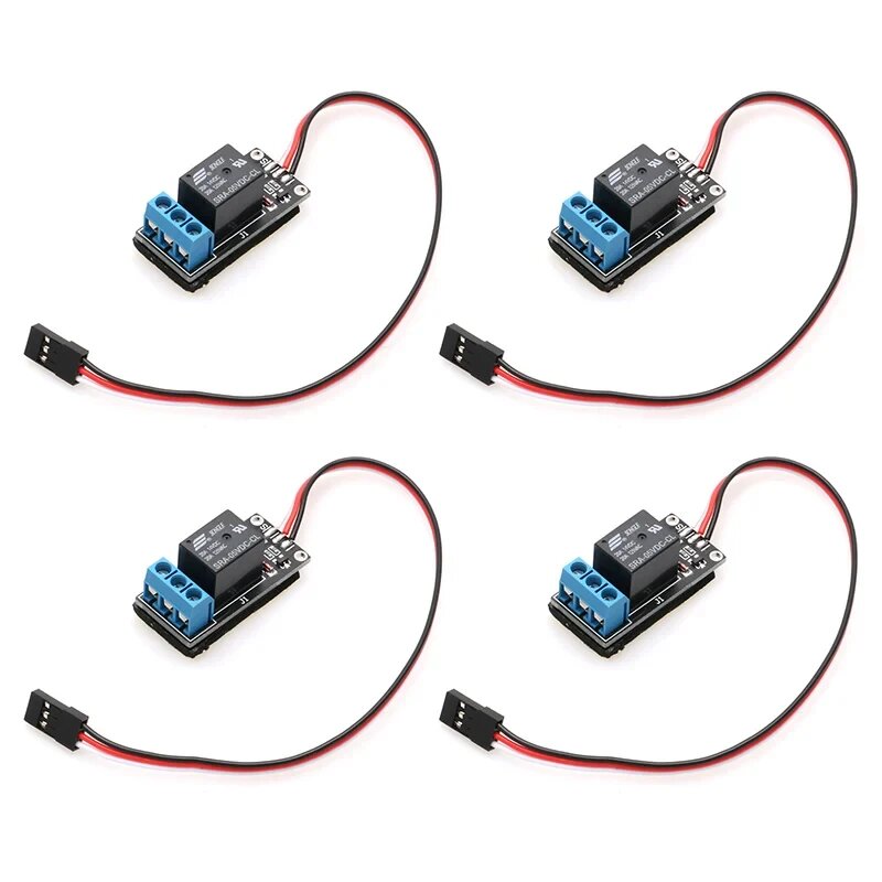 4 x SHUAICHI 5-12В реле модуль, красный, 5V