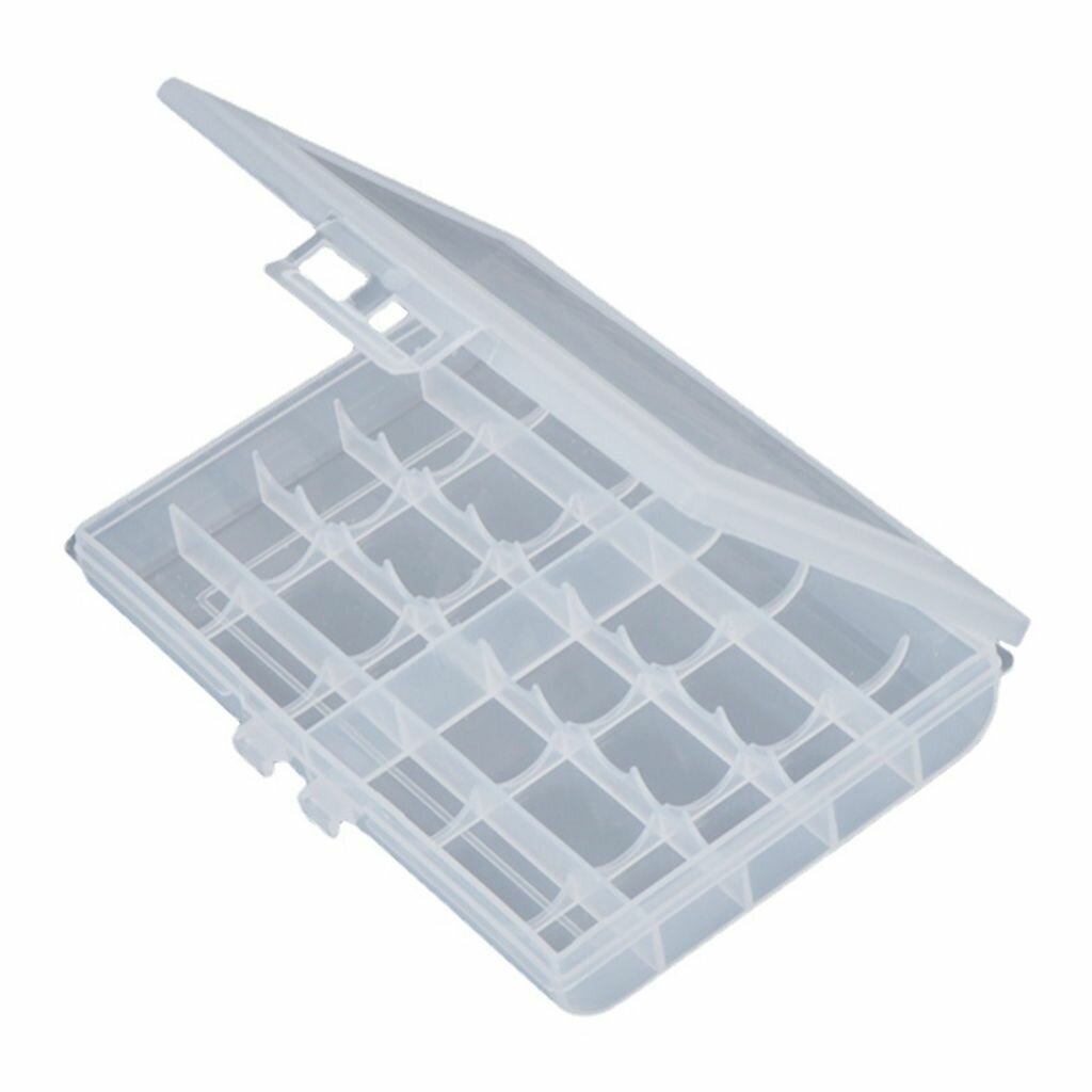 № 5 Коробка для хранения 10-элементных аккумуляторов с 10-слотной защитой-черный