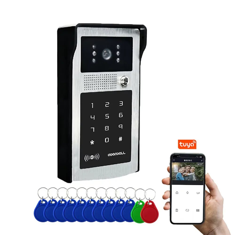 HSmart HD умный видеодомофон Tuya 1080P IDS-WIFI-NO-TF