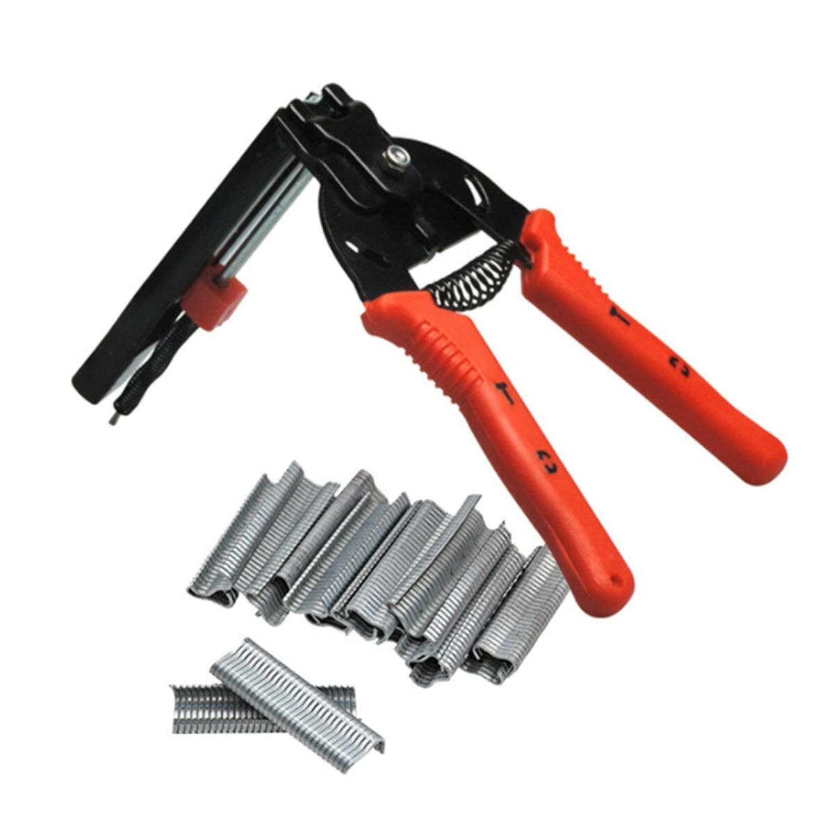 JDXHLAU Установка зажима для клетки для животных и щипцы для клеток 600 м для кур, кроликов, норки, лис, птиц, комплект аксессуаров для клеток для собак