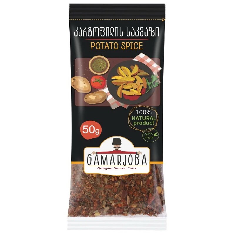 Приправа GAMARJOBA для картофеля /пакет/ 50г