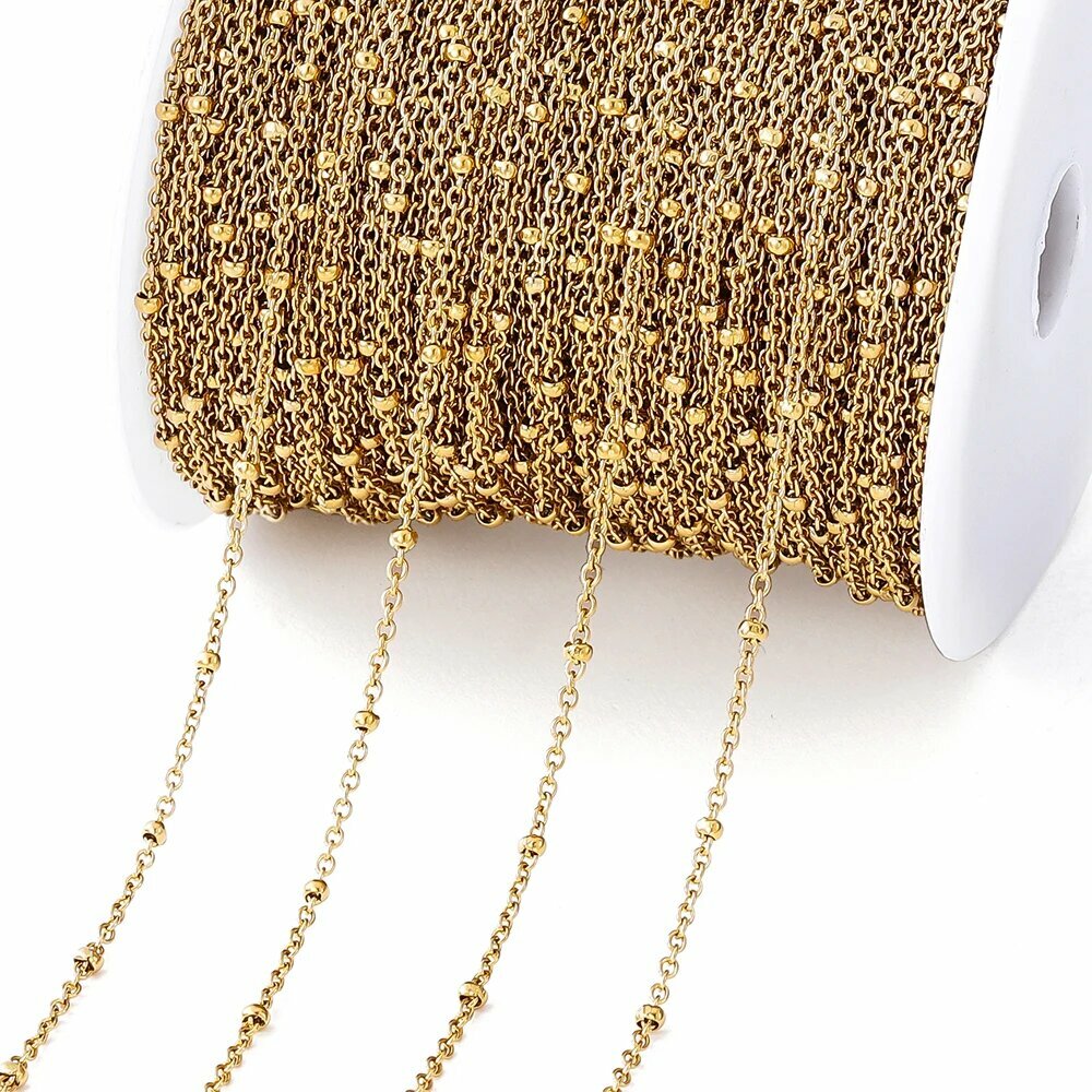 Цепь декоративная золотая 2 метра, 1.6mm Gold 02