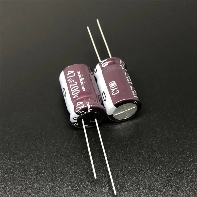 NICHICON CY 47 мкФ 200В, алюминиевые конденсаторы, 50шт